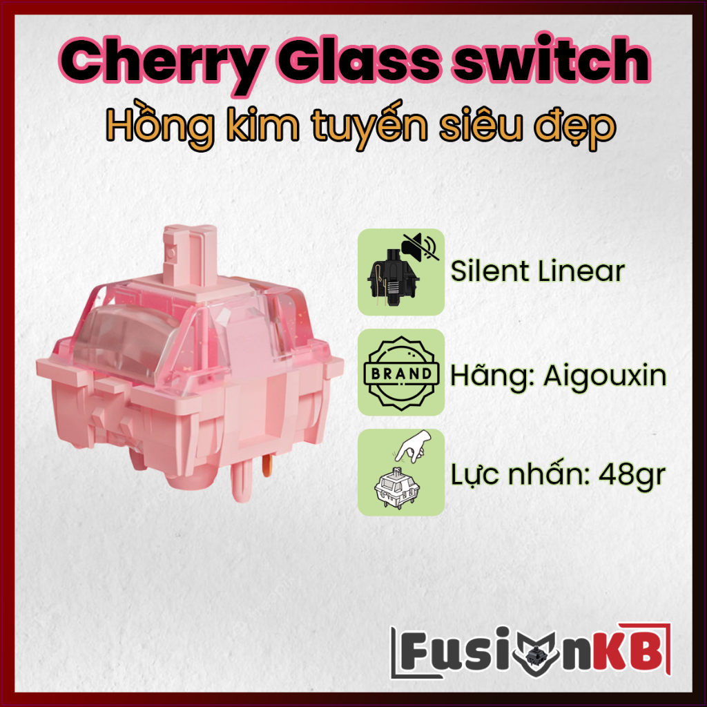 Cherry Glass switch | Silent Linear switch | Switch sưu tầm | Switch ...