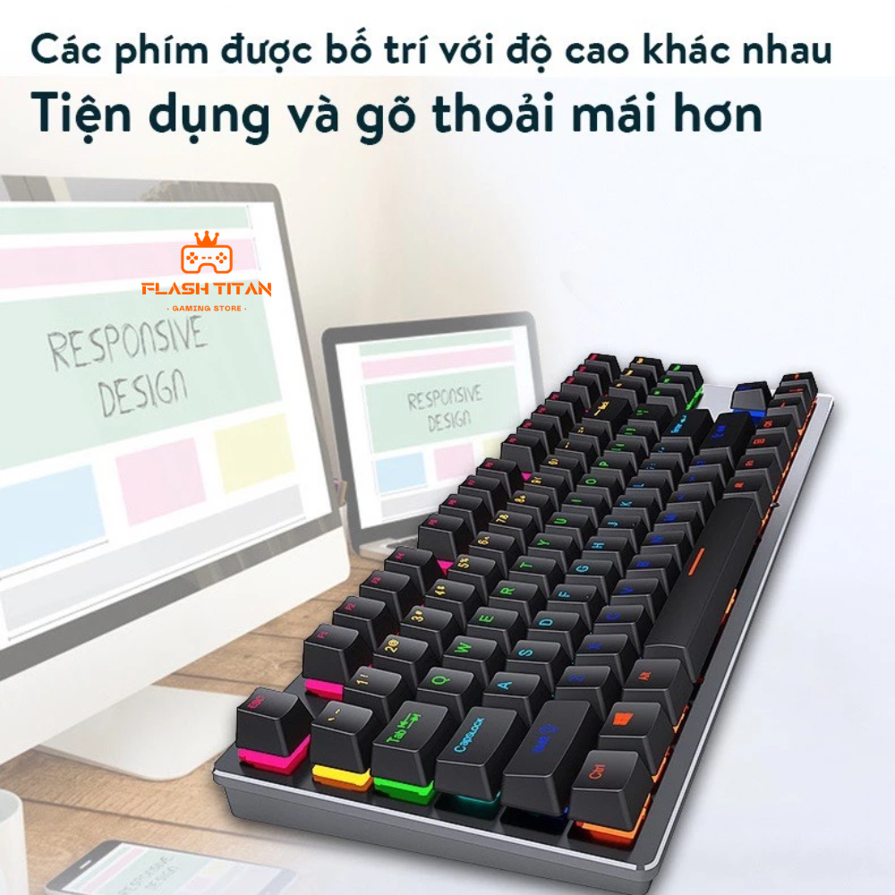 Bàn phím Cơ Gaming K550 V3 - Hỗ trợ đa dạng hệ điều hành - Led nhiều ...