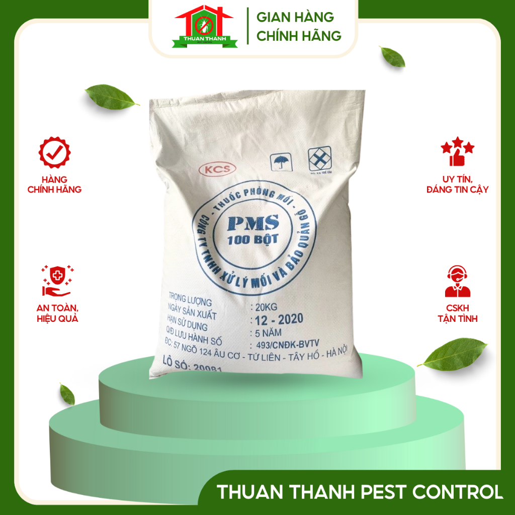 Chế Phẩm Chống Mối, Mọt Cho Công Trình Xây Dựng PMS 100 Dạng Bột Bao ...