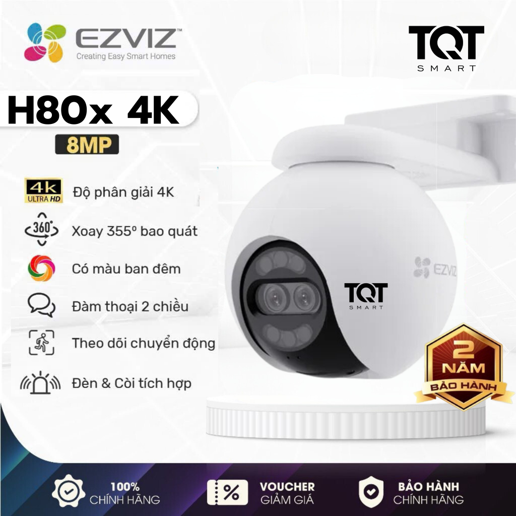 Camera wifi Ezviz H80x 4K 8MP|H8x 4MP 2K+ Siêu Nét - Xoay 360 Độ, Đàm ...