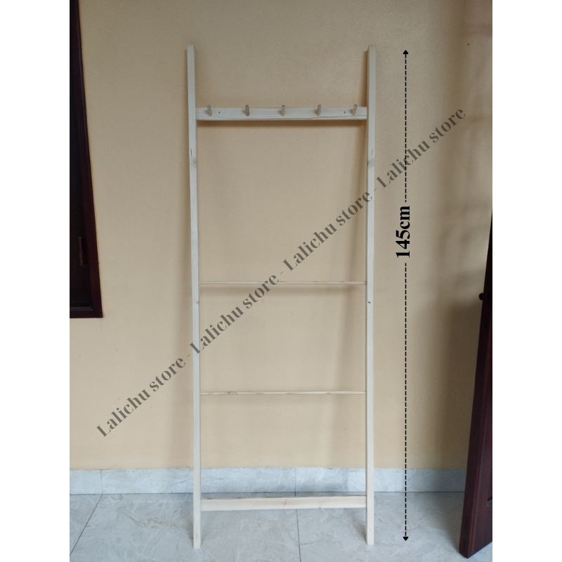 Thang gỗ decor, kệ treo quần áo chụp ảnh mẫu | Shopee Việt Nam