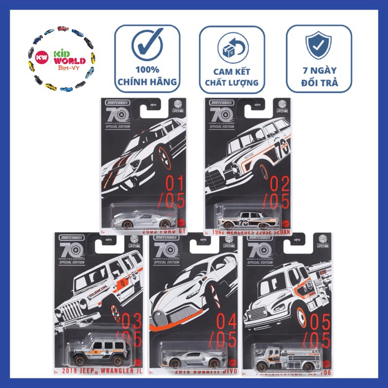 Xe mô hình Matchbox 70 Years Special Edition Series GGF12. | Shopee ...