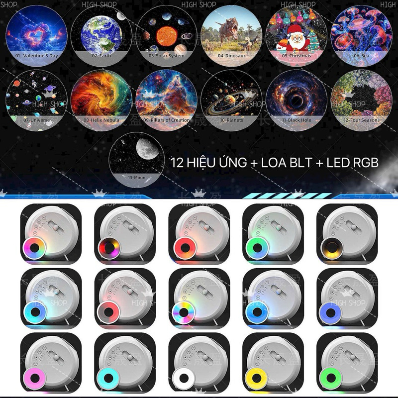 Đèn Ngân Hà Galaxy X1 Plus Chính Hãng Chiếu Bầu Trời Sao, Vũ Trụ, Thiên ...