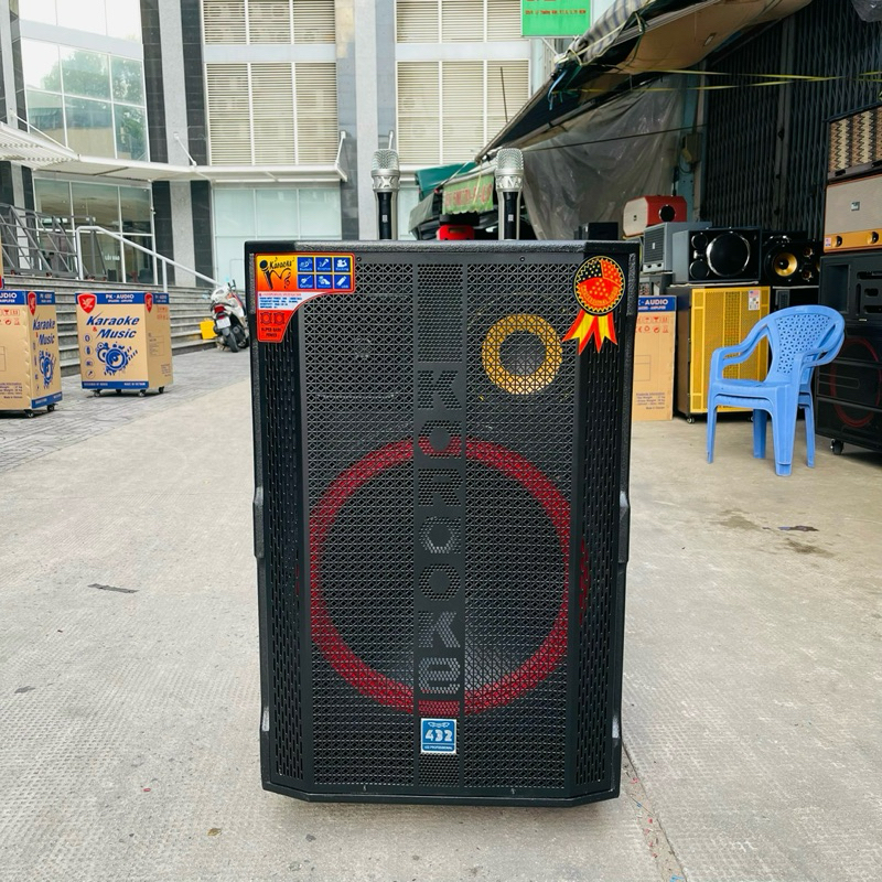 VỎ THÙNG LOA 4T 5T ĐƠN SƠN SẦN ĐẸP, VÁN MDF 15MM ĐẰY ĐỦ PHỤ KIỆN LƯỚI HỌNG BÁNH XE KÍCH THƯỚC BO ...