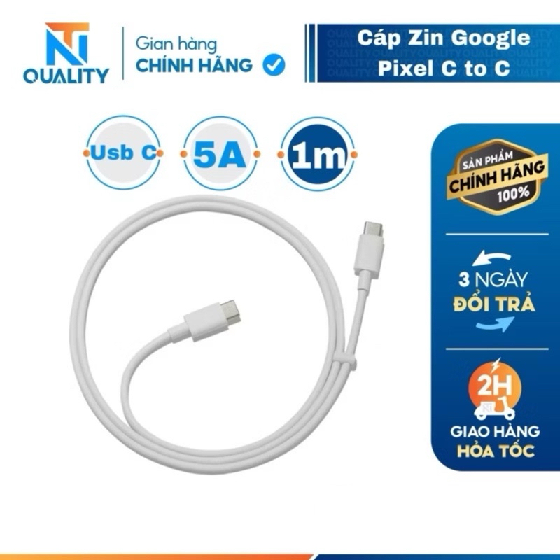 [CÁP SẠC NHANH C to C ] Cáp zin Google Pixel chuẩn 60W -5A | Shopee ...