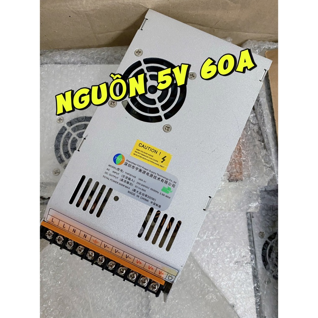 Nguồn led 5v 60a YHY mỏng chuyên module led đã qua sử dụng, nguồn 5v60a ...