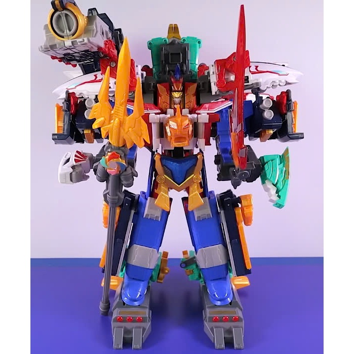 Đồ chơi robot biến hình Giant Saver 4, chiến đội hỏa xa Titan Strike ...