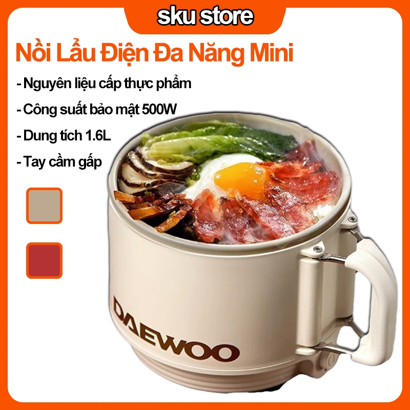 Nồi Lẩu Điện Đa Năng Mini nồi nấu đa năng, nồi lẩu nhỏ, nồi mì ăn liền ...