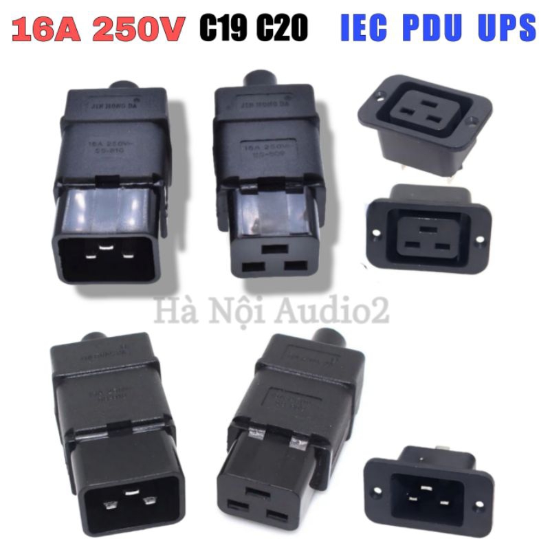 phích cắm nguồn C19 và C20 JIN HONG DA cho UPS , PUD ,sever, jack nguồn ...