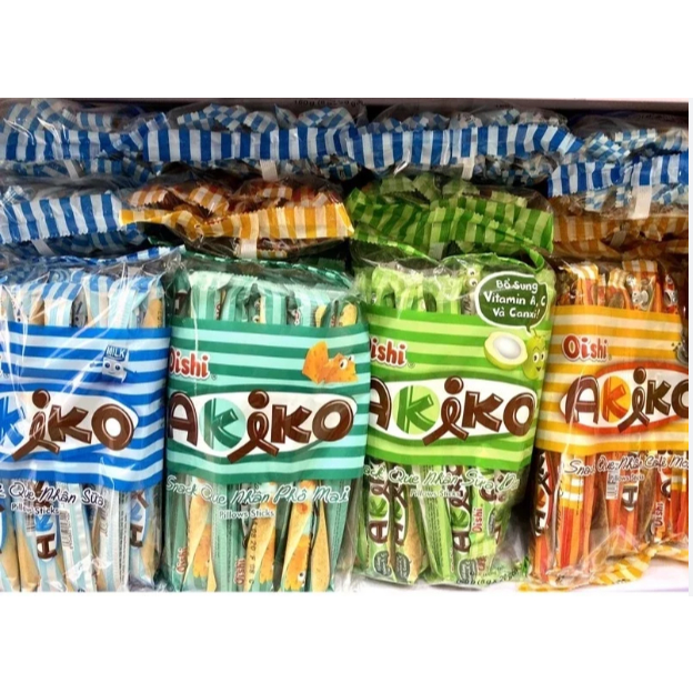 Bánh que Akiko Oishi snack 20 que nhân các vị | Shopee Việt Nam