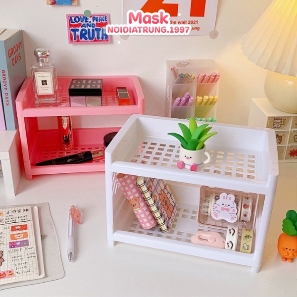 Kệ Nhựa Mini 2 Tầng Phong Cách Tối Giản | Shopee Việt Nam