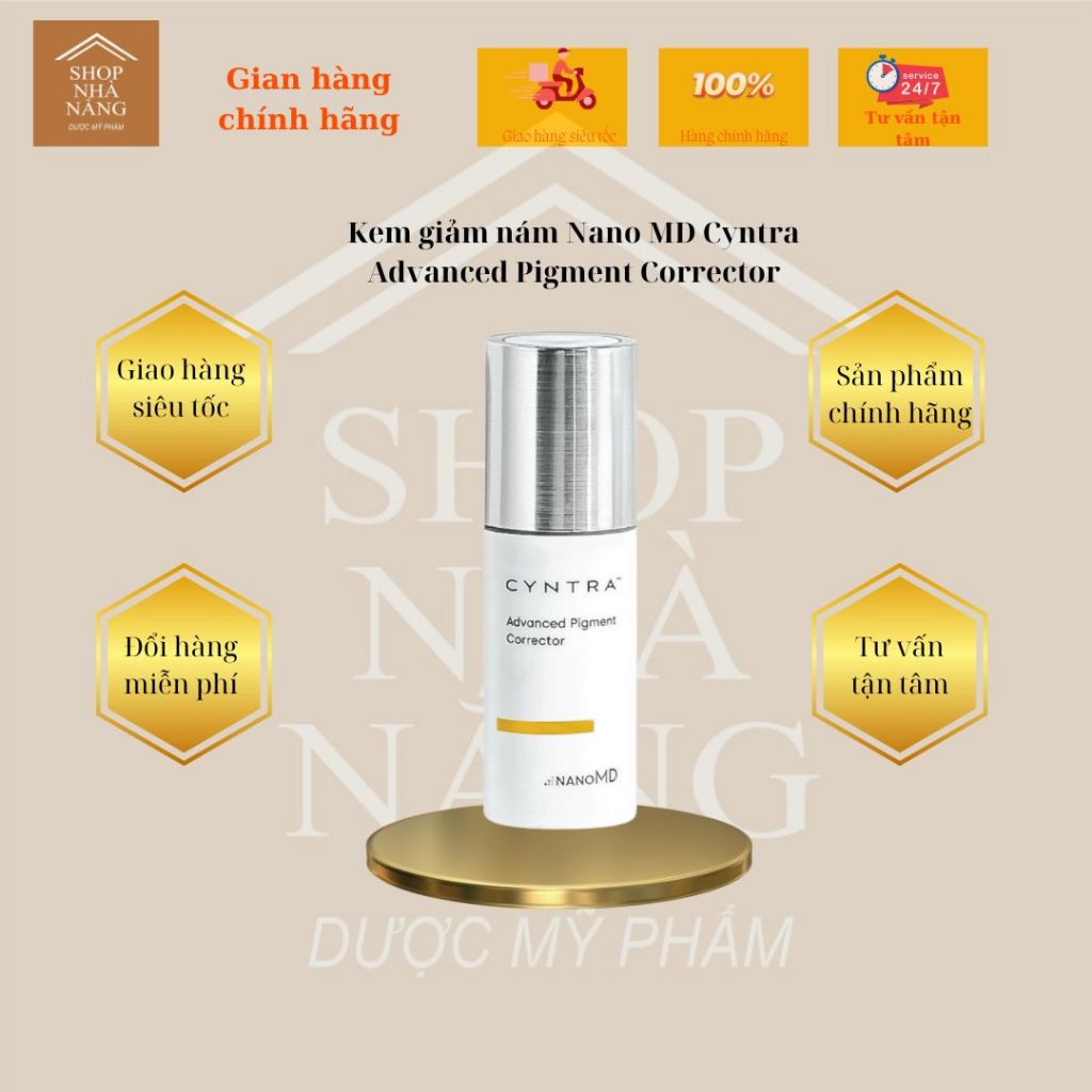 Kem dưỡng da NanoMD Cyntra Advanced Pigment Corrector 10ml, 20ml ...