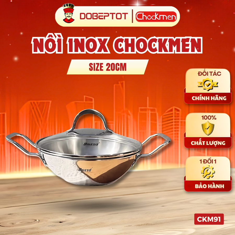 [CKM91] Nồi inox Chockmen 20cm | Shopee Việt Nam