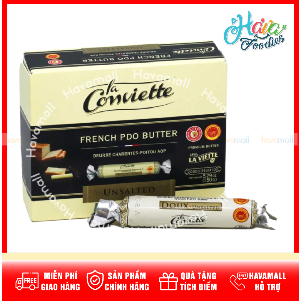 Bơ Thỏi La Conviette – Mini French Butter Roll 15g (Một Cái) | Shopee Việt Nam