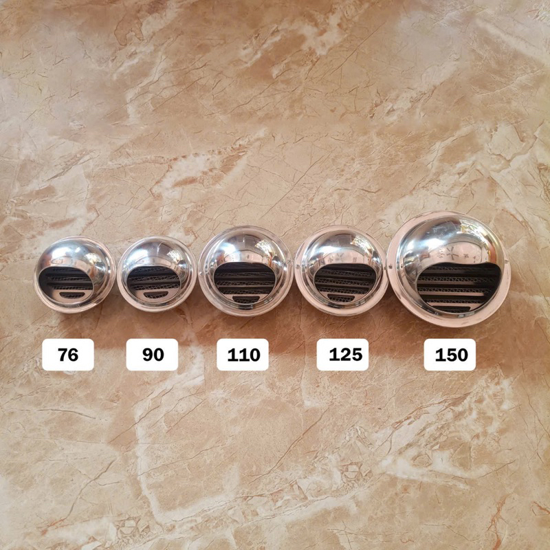 [ INOX BẢO HÀNH 5 NĂM] Chụp Thông hơi, Thông gió. Dùng cho ống D60-76-90-100-110-114-125-140-150 ...