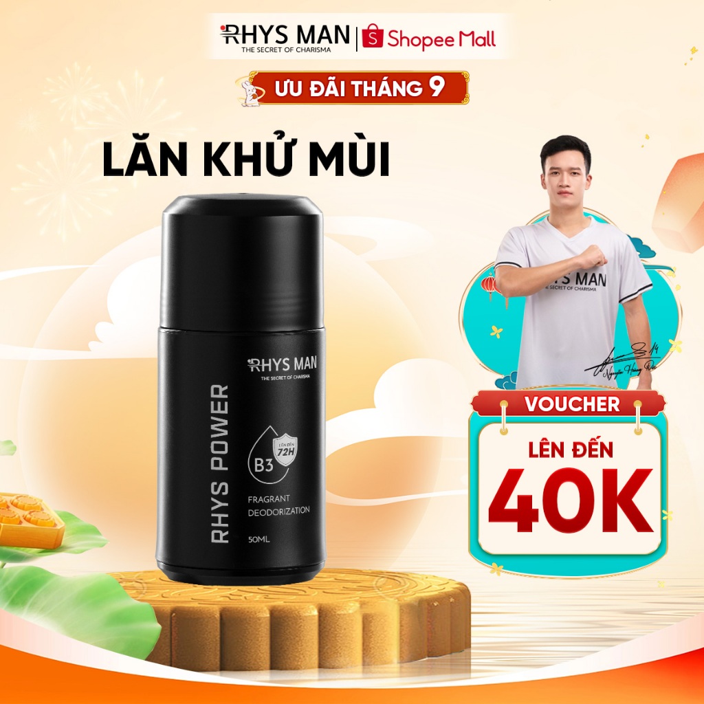 [LIVESTREAM 25.9] Lăn khử mùi RHYS MAN khử mùi kiểm soát mồ hôi Rhys ...