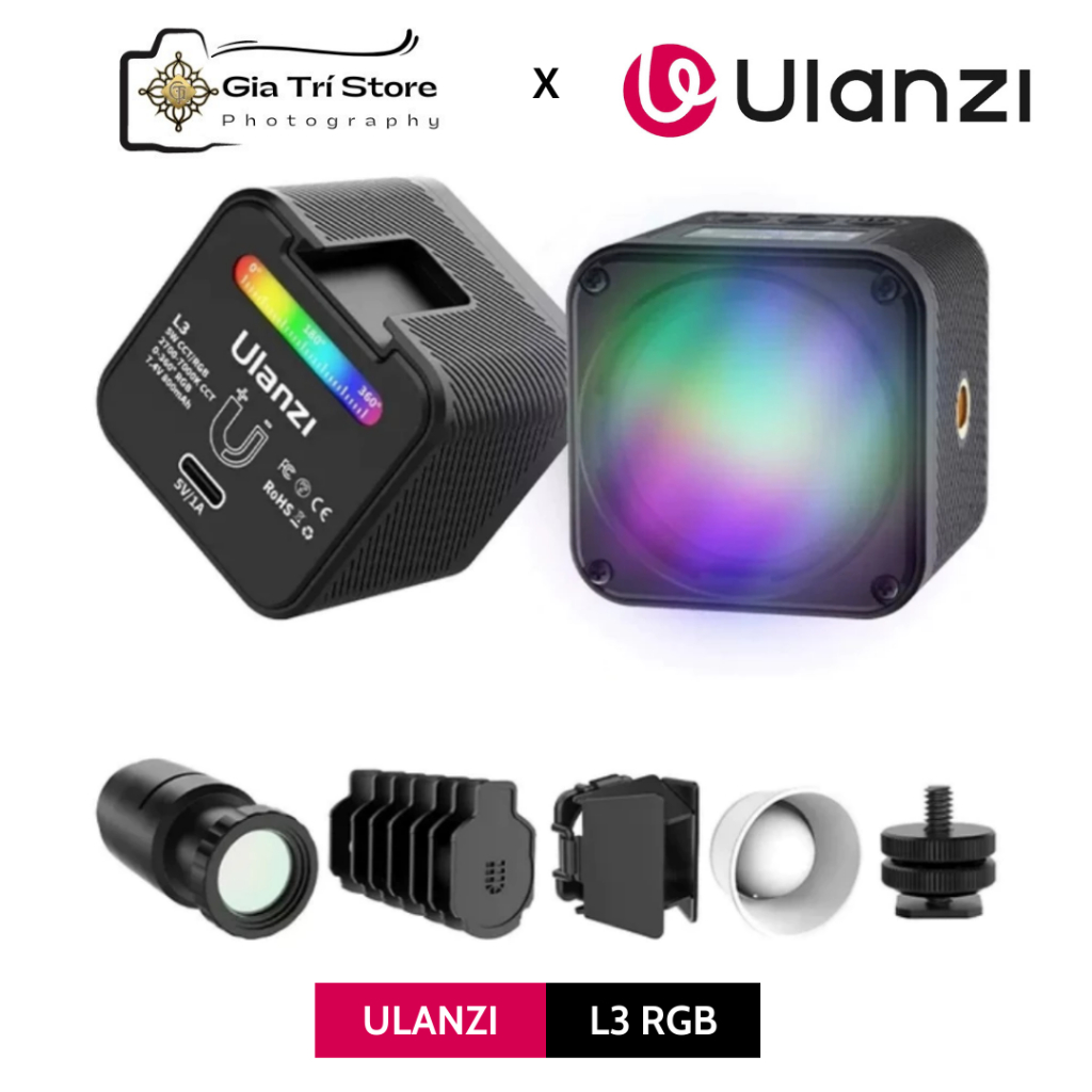 Ulanzi L3 RGB (2700 - 7000K) COD Fill Light - Đèn Led Mini Đổi Màu RGB ...
