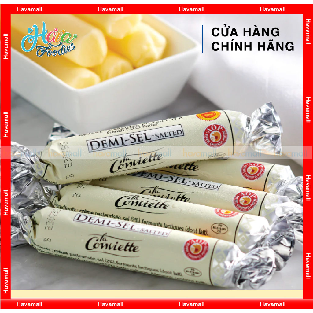 (Một Cây) Bơ Mặn Thỏi La Conviette – Mini French Butter Roll 15g ...