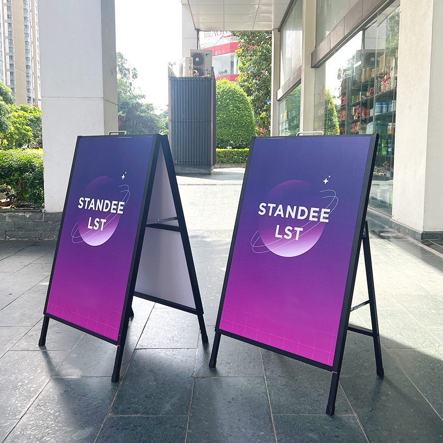 Standee Khung Sắt Chữ A Giá Rẻ, Standee Chân Sắt Ngoài Trời KT 60x90cm ...