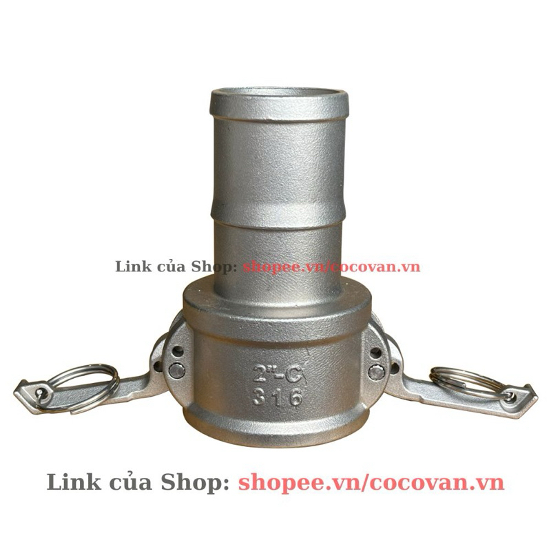 Khớp nối nhanh inox 304 Type C (kiểu C ) DN15-DN65 | Shopee Việt Nam