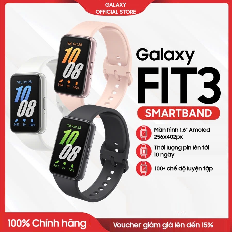 FIT3 - Thiết bị đeo Thông Minh Samsung Galaxy Fit 3 SM-R390 - Bảo hành ...