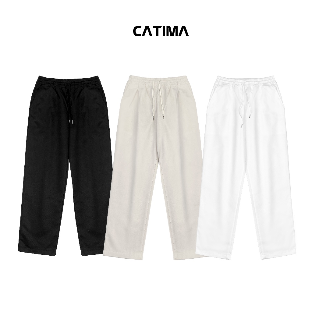 [Bản vải đẹp] Quần Kaki Baggy QK24 Catima unisex - Cạp chun co giãn ...