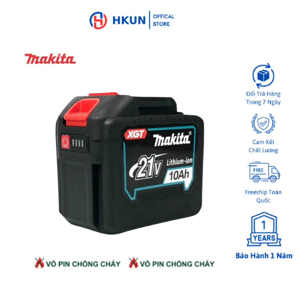 Pin 20 Cell Makita 21v Chân Pin Phổ Thông M21 Có Đèn Báo Pin Dòng Xả ...