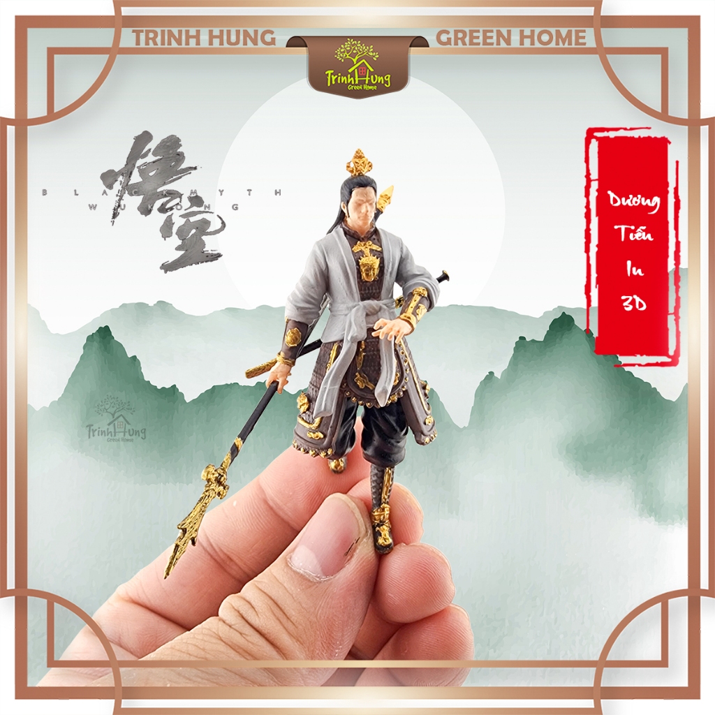 Mô hình Dương Tiễn Nhị Lang Thần Black Myth Wukong in 3D sắc nét ...