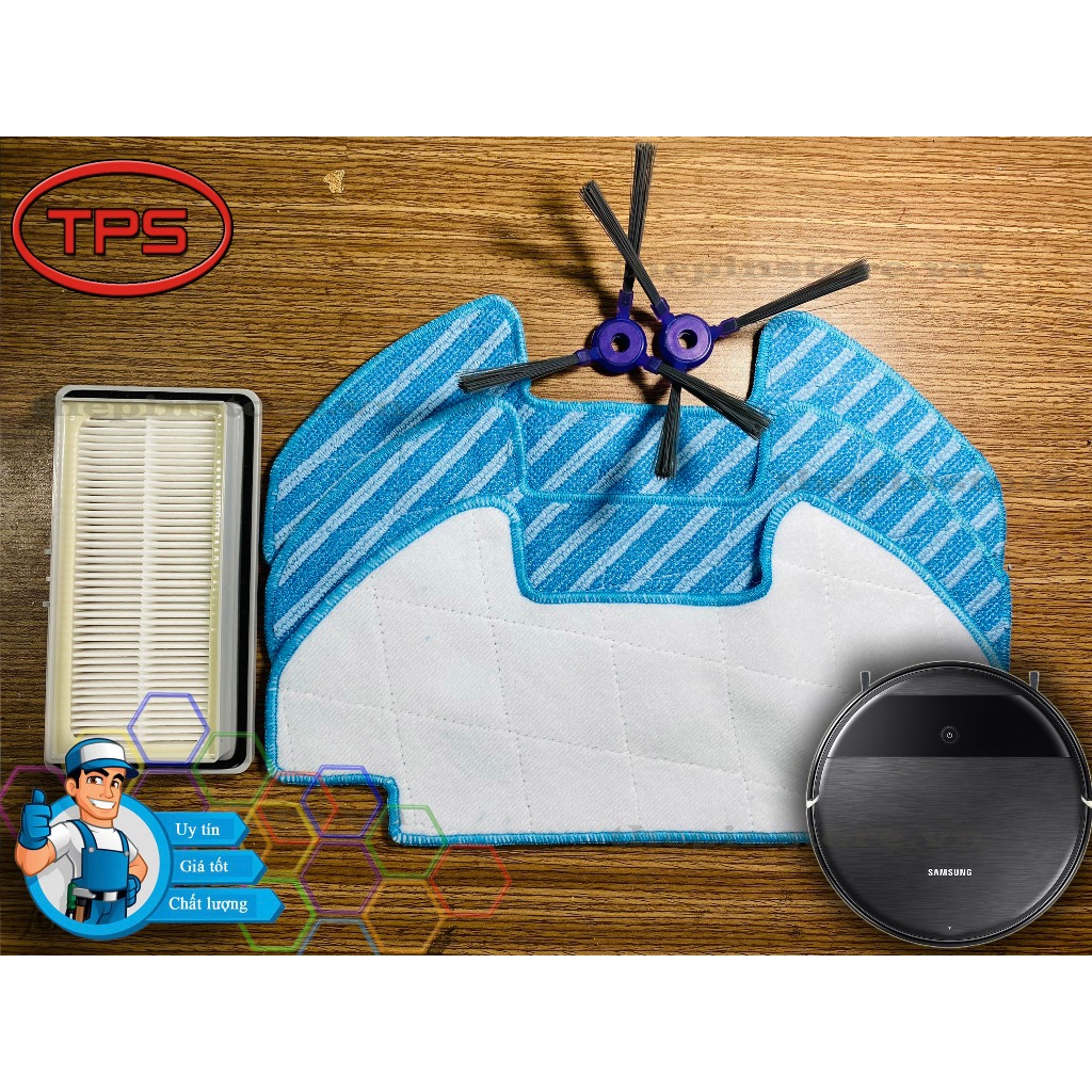 PHỤ KIỆN CHÍNH HÃNG ROBOT HÚT BỤI SAMSUNG POWERBOT - E VR05R5050WK ( CHỔI CẠNH , TẤM LỌC , KHĂN ...