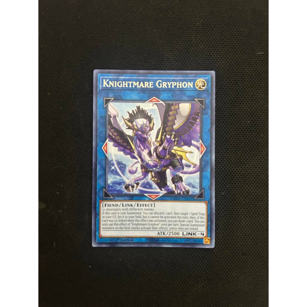 Thẻ bài Knightmare Gryphon - GEIM-EN041 - Rare 1st Edition | Shopee ...