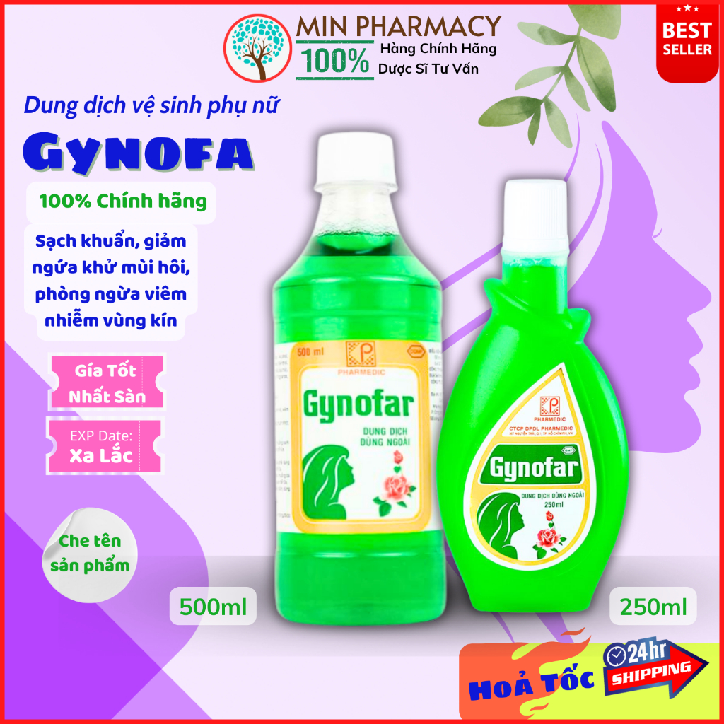 Dung Dịch Vệ Sinh Phụ Nữ GYNOFAR Pharmedic Giảm ngứa - Minpharmacy ...