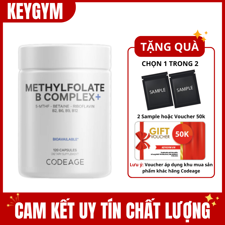 Codeage Methylfolate B Complex 120 Viên | Shopee Việt Nam
