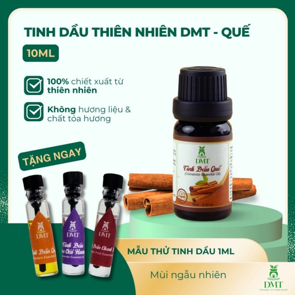 Tinh dầu Quế nguyên chất thiên nhiên DMT, tinh dầu quế xông thơm phòng, treo xe, diệt khuẩn 5ml ...