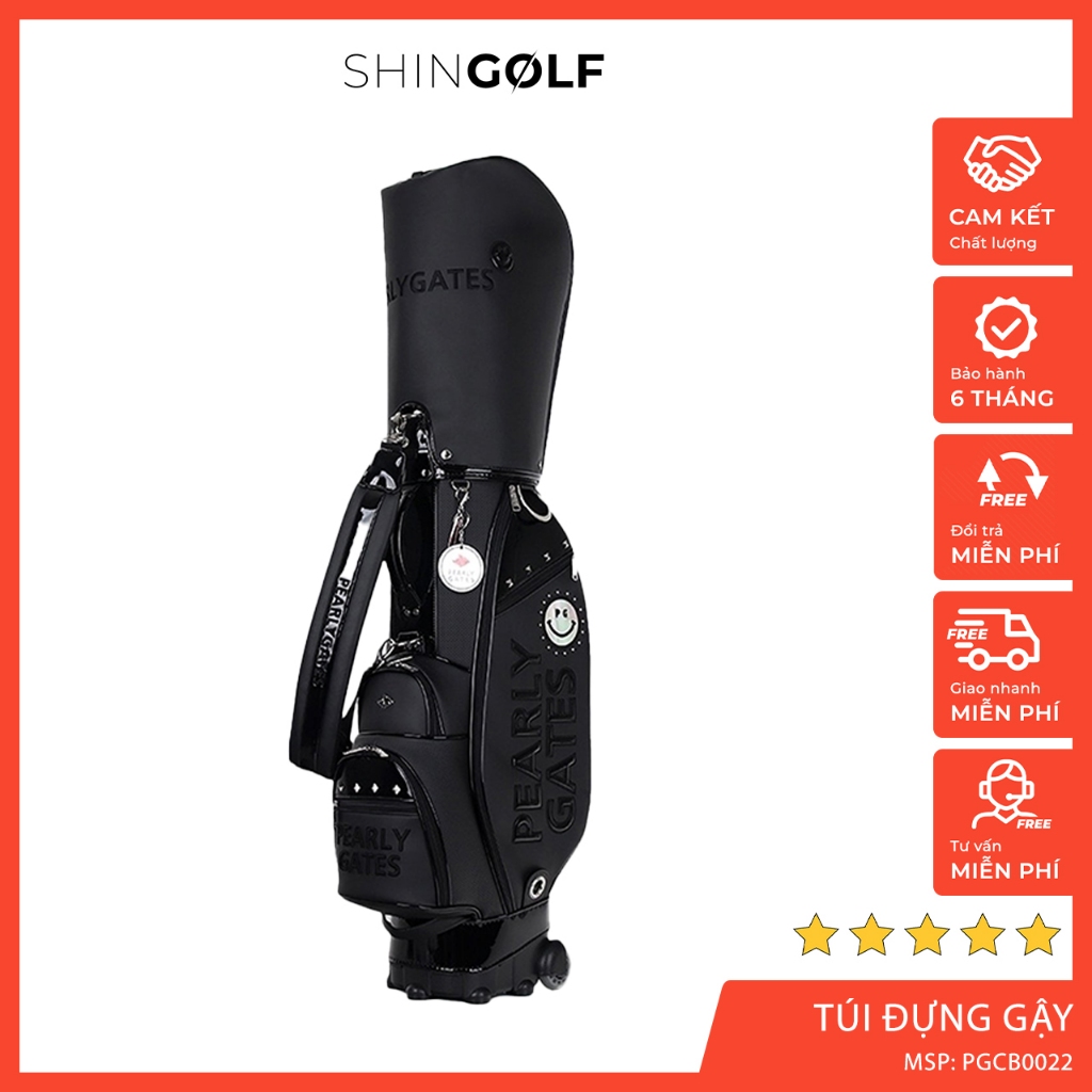 [Hàng nhập khẩu] Túi golf Pearly Gate, túi đựng gậy golf màu đen có ...