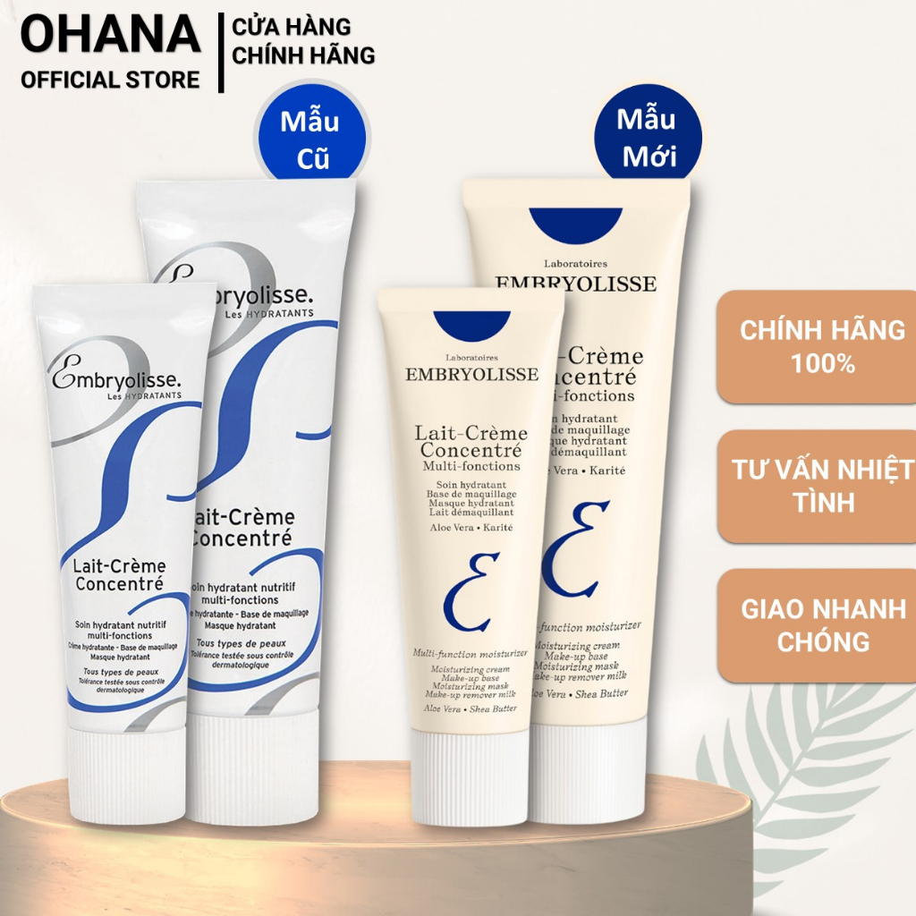 Kem dưỡng ẩm Embryolisse giúp phục hồi da Lait Crème Concentré Tuýp 75ml (min) | Shopee Việt Nam