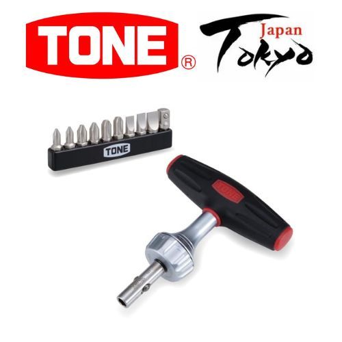TONE T-type ratchet driver set RDT10S bit insertion &6.35mm (1/4 ...
