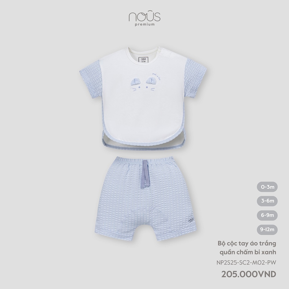 Nous Baby Bộ quần áo cộc tay Nu premium cao cấp thoáng mát thiết kế ...
