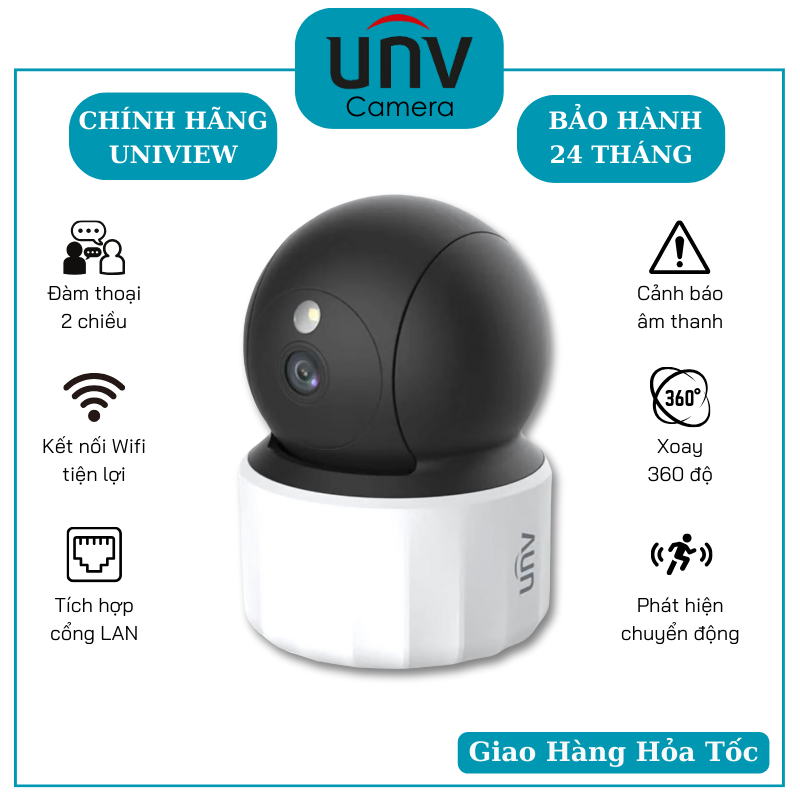 [Bảo Hành 24 tháng] Camera WIFI Trong Nhà UNV S3E Giám Sát 24/7 Xoay ...