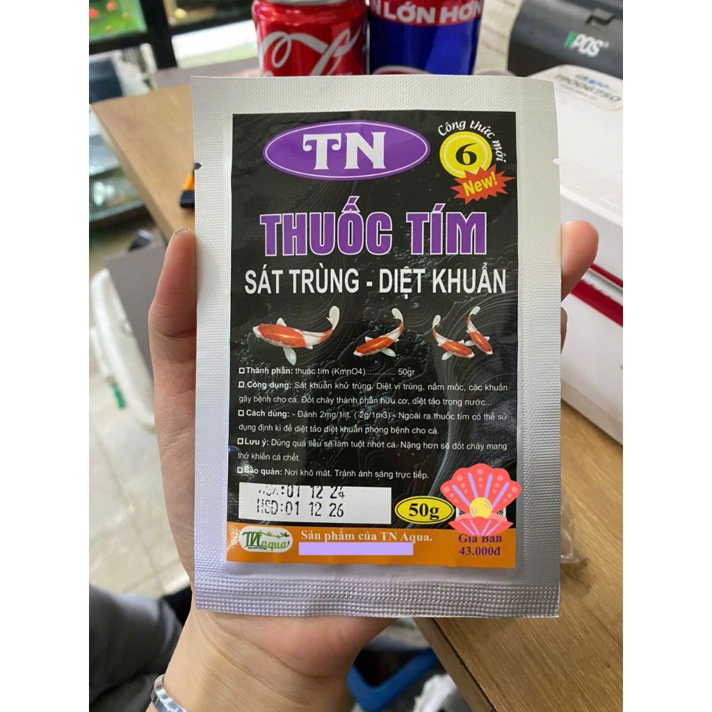 Thuốc tím sát khuẩn, trị nấm, diệt tảo cho hồ cá thủy sinh | Shopee ...