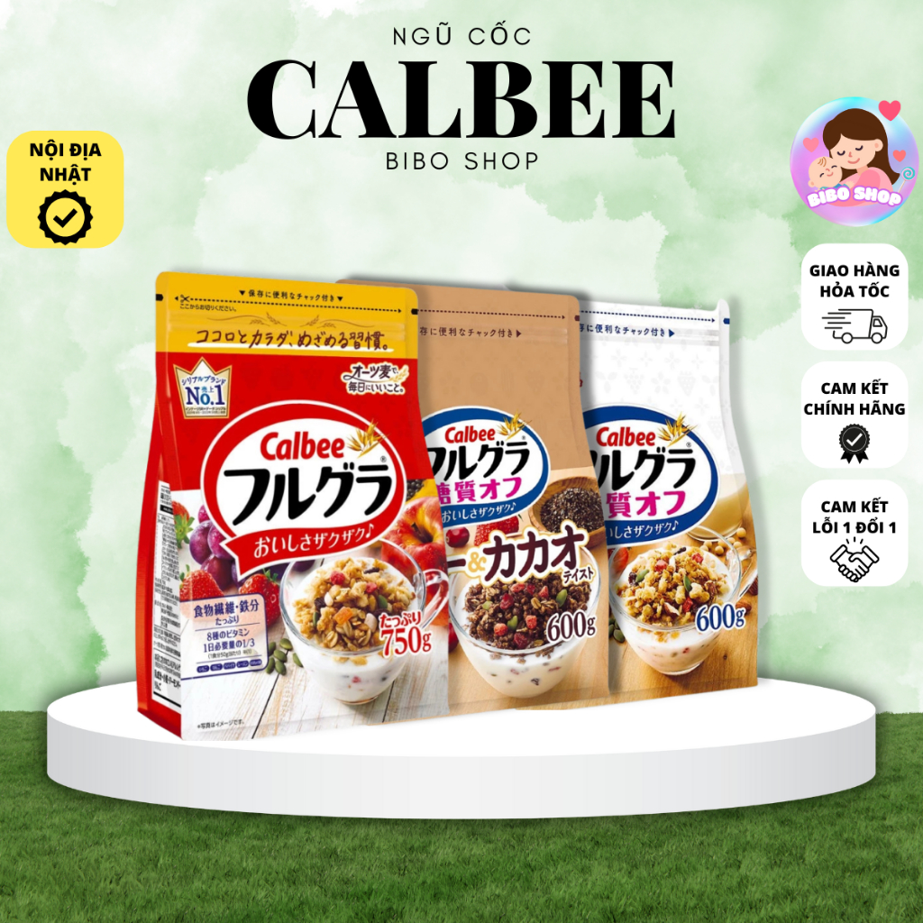 [HSD 6/2025] Ngũ cốc Calbee vị trái cây yến mạch ăn sáng đủ vị Nhật Bản | Shopee Việt Nam
