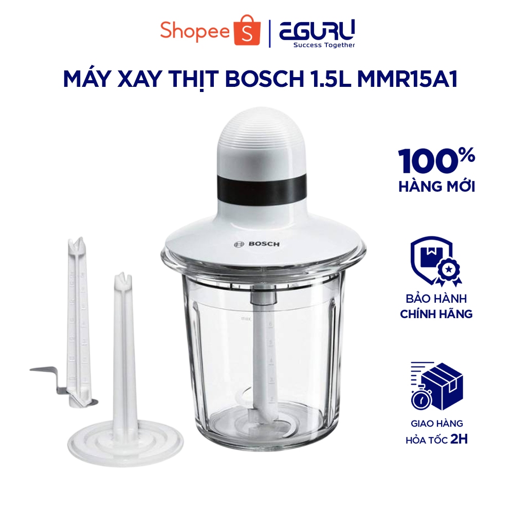 [Hàng Chính Hãng Bảo Hành 24 Tháng] Máy xay thịt Bosch 1.5L MMR15A1 ...