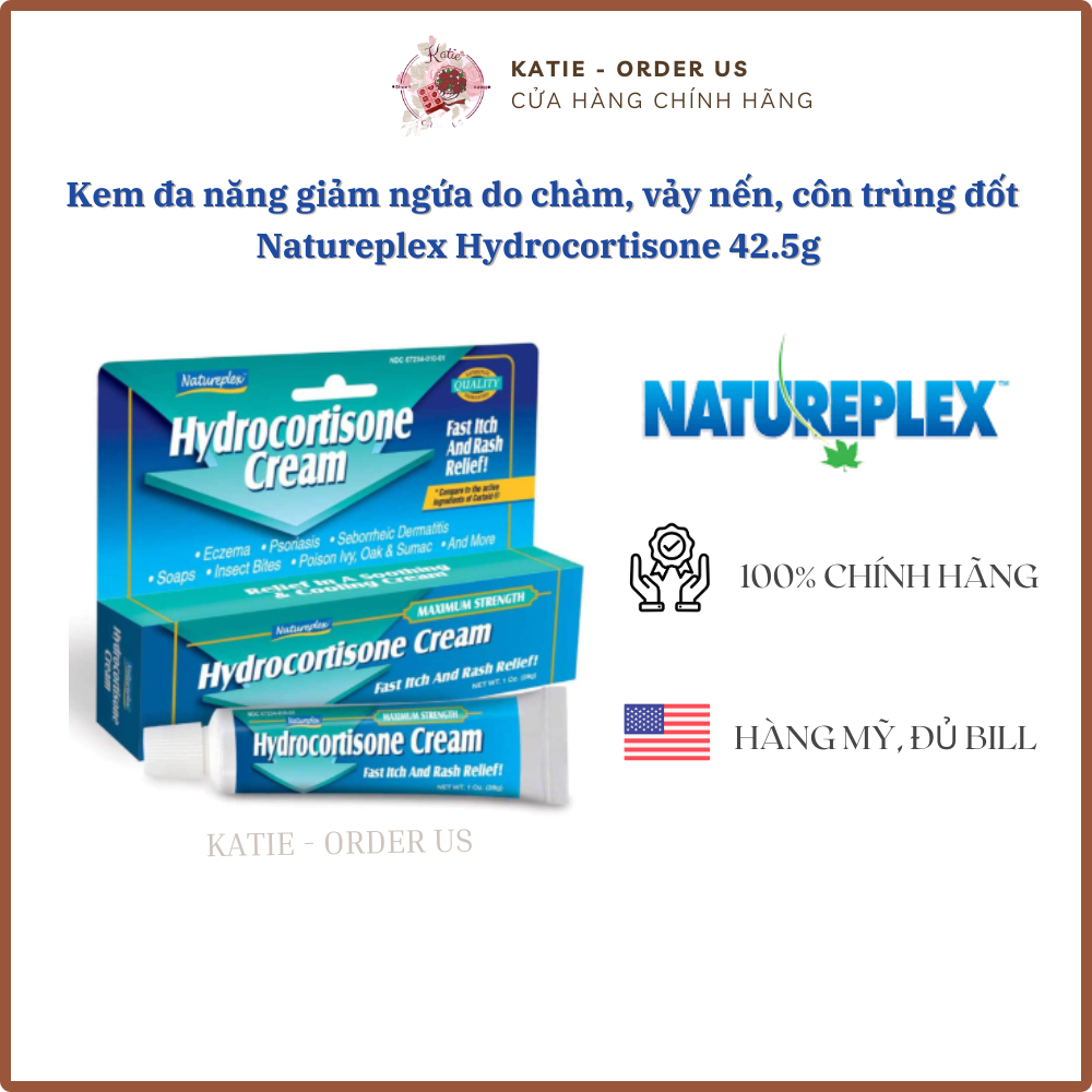 [CHÍNH HÃNG | BILL MỸ] Kem bôi đa năng giảm ngứa Hydrocortisone Natureplex 42.5g | Shopee Việt Nam