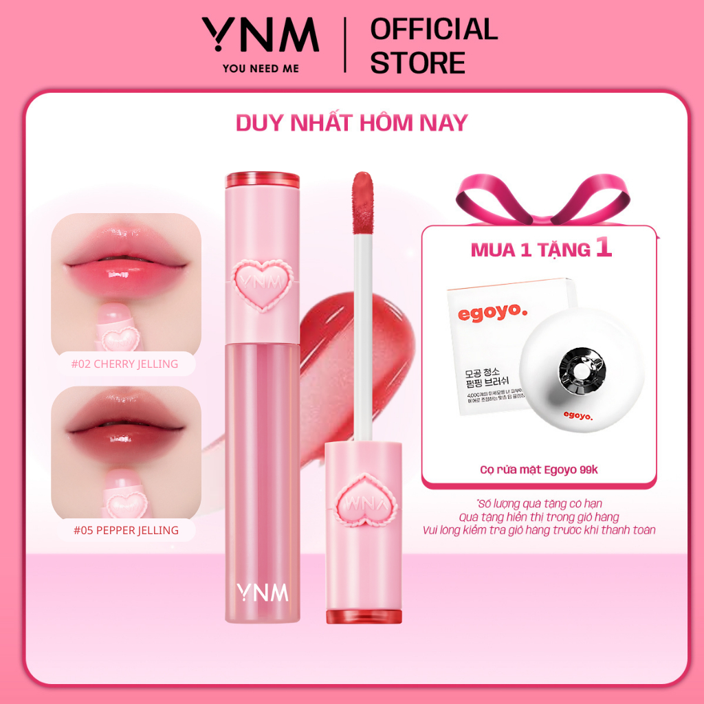 [NEW_BÁN CHẠY] Son tint bóng căng mọng, bền màu YNM Heart Jelling Tint 2,6g (6 màu) | Shopee ...