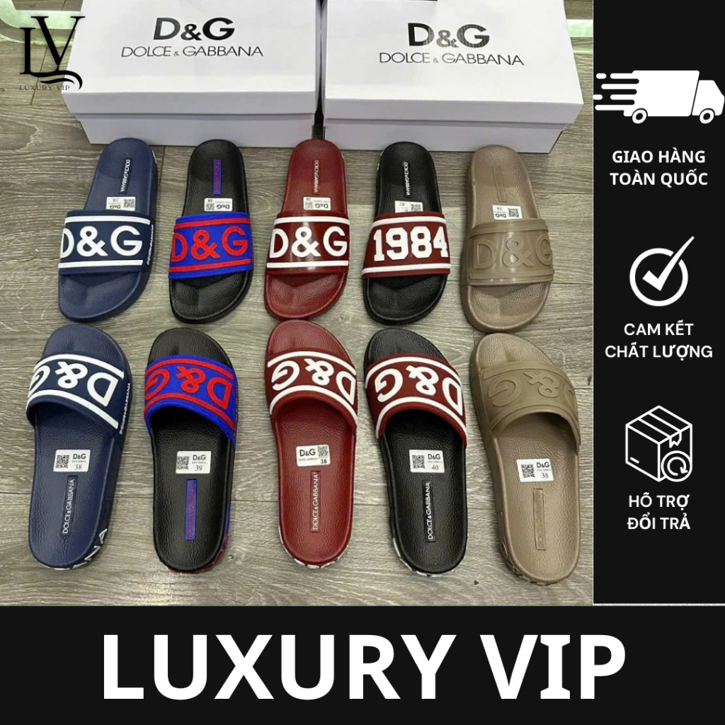 Dép Nam D.G Hót Trend - Dép Quai Ngang Logo Chữ D.G Cao Cấp(FULL BOX ...