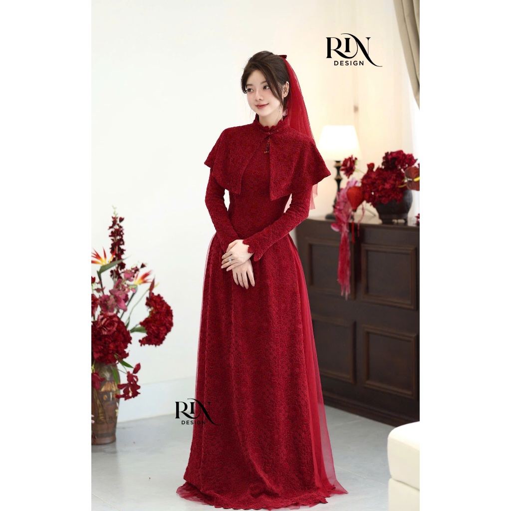 Ao dài thiết kế" RIN DESIGN" Với thiết kế theo phong cách cổ điển, sang ...
