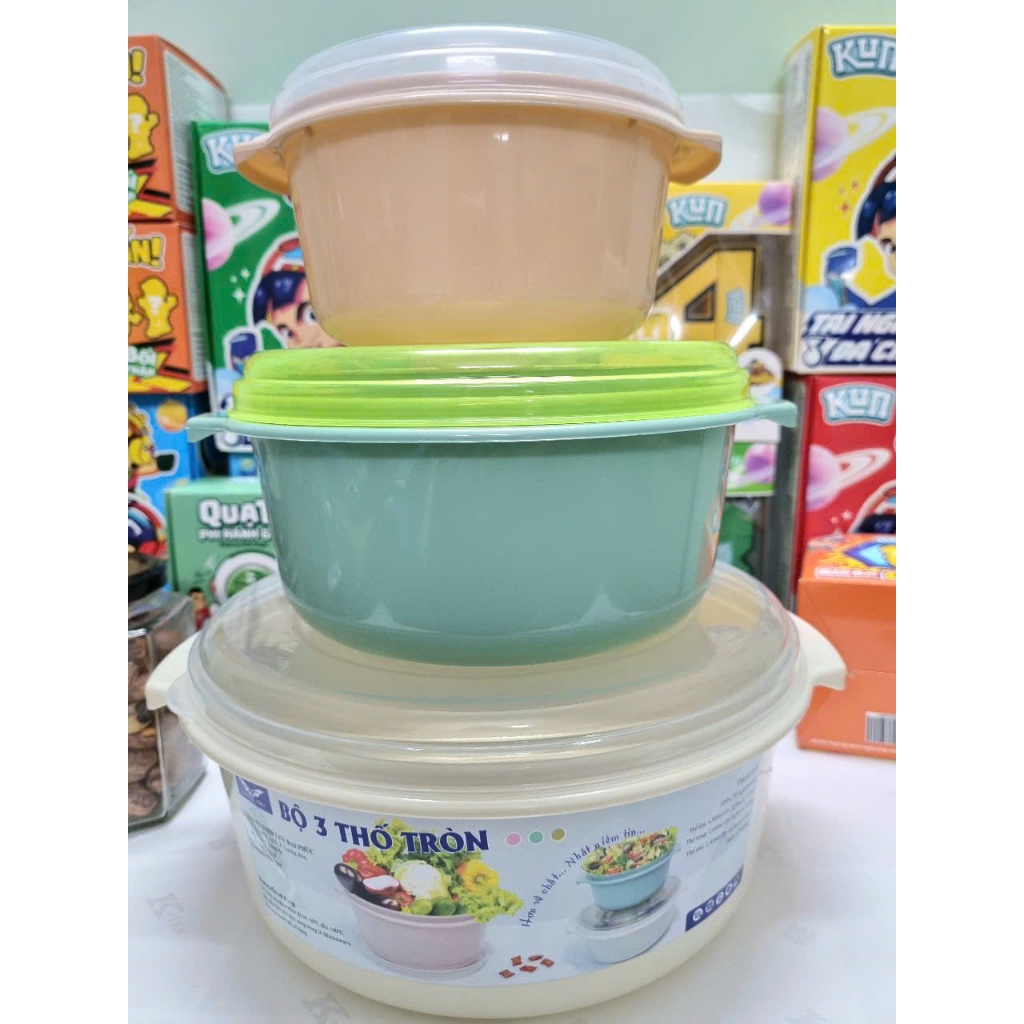 Bộ 3 Thố Nhựa 4500ml, 2600ml, 1400ml | Shopee Việt Nam