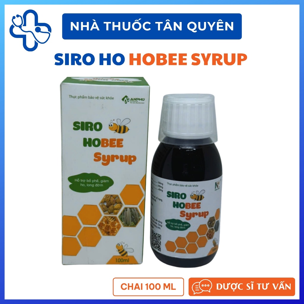 [Chai] Siro Hobee Syrup giúp bổ phế, giảm ho, long đàm từ mật ong (chai ...