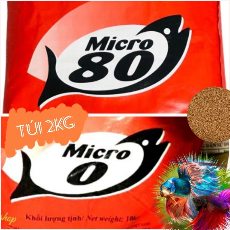 Combo 2kg cám Micro 80 dành cá Cảnh | Shopee Việt Nam