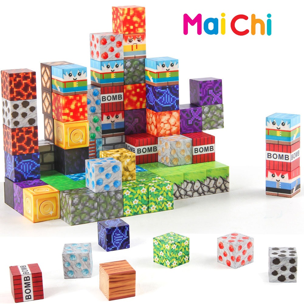 Khối Block Minecraft Nam Châm Từ Tính - Đồ Chơi Mô Hình Lắp Ráp Kiến ...