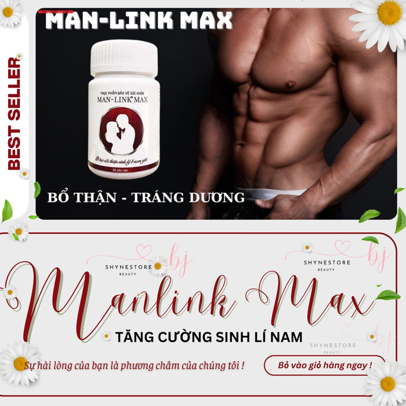 [ CHÍNH HÃNG] Manlink Max – Tăng Cường Sinh Lực Nam, Bổ Thận Tráng D ...